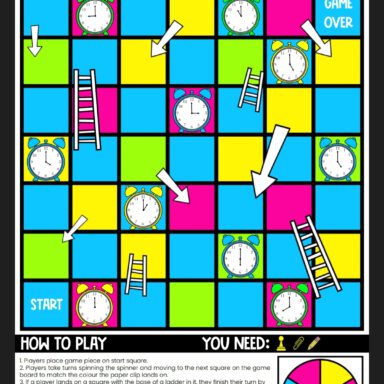 Telling Time Clock Games